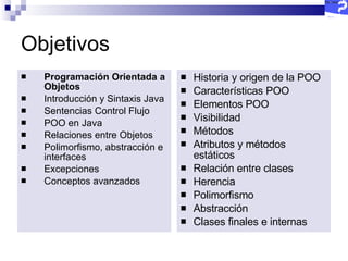 Curso Java Inicial 1 POO | PPT
