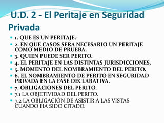 Curso online Peritaje Judicial en Seguridad Privada | PPTX