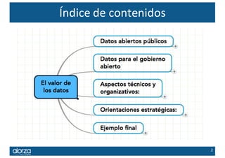 Open Data: el valor de los datos | PDF