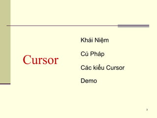 Cursor & Function trong SQL Server | PPTX