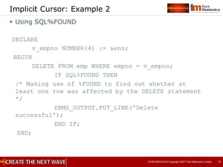Cursors.ppt | Databases | Computer Software and Applications