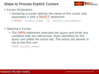 Cursors.ppt | Databases | Computer Software and Applications