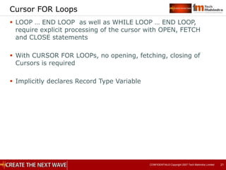 Cursors.ppt | Databases | Computer Software and Applications