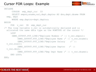 Cursors.ppt | Databases | Computer Software and Applications