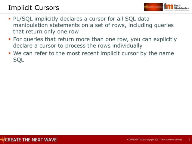 Cursors.ppt | Databases | Computer Software and Applications
