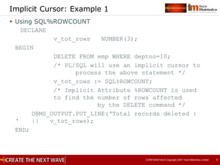 Cursors.ppt | Databases | Computer Software and Applications