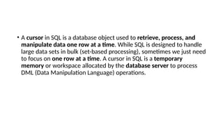 DATABASE MANAGEMENT SYSTEM Cursors.pptx