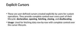 DATABASE MANAGEMENT SYSTEM Cursors.pptx