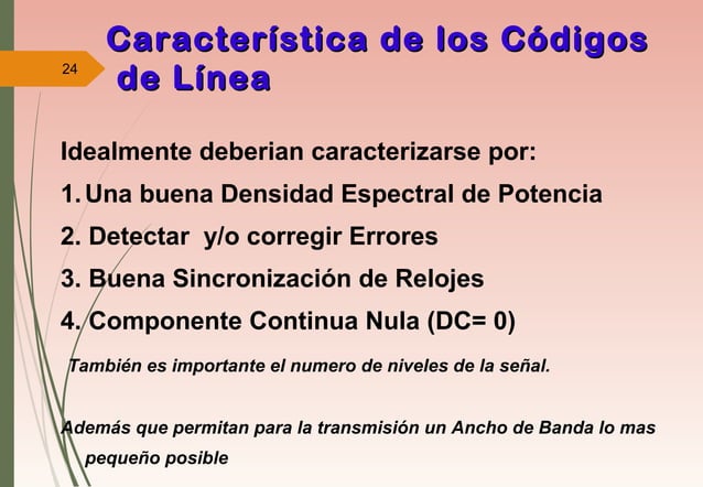 Codigos de Linea - Telecomunicaciones III | PPT