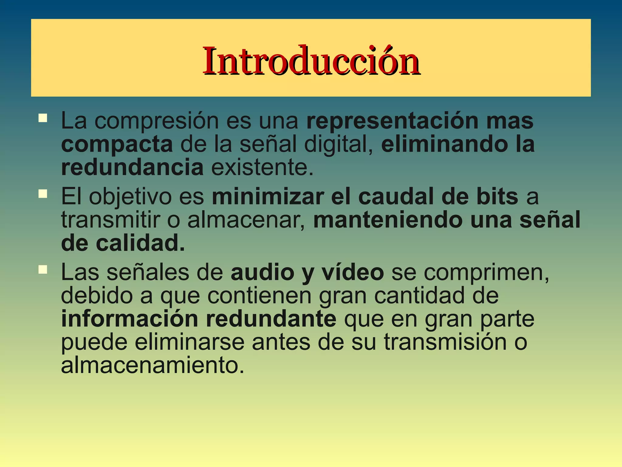 Compresion de Datos - Telecomunicaciones III | PPT