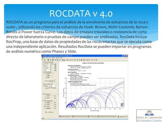 Curso uso de software geomecanico set 2013 | PDF