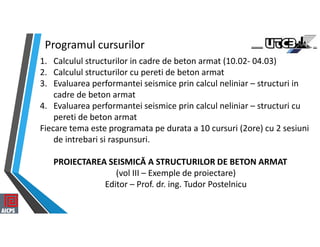 Curs proiectarea struct. in cadre de beton armat | PDF
