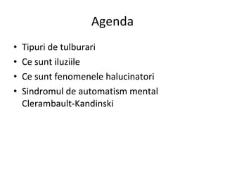 Curs tulburari de perceptie | PPT