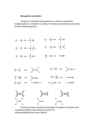 Legatura chimica PROF DIMA | PDF