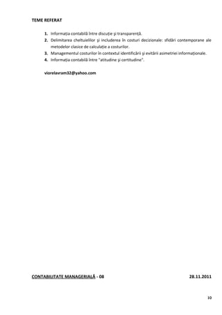 !Cursuri contabilitate manageriala | DOC