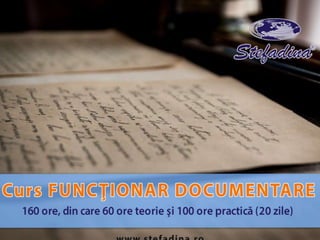 Cursuri autorizate managementul documentelor | PPT