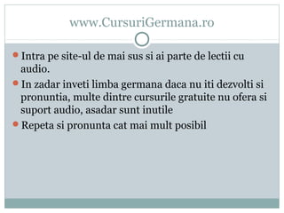 Cursuri Germana | PPT