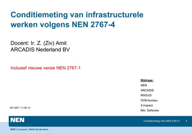 onditiemeting NEN 2767 4 Sheet 11.09.13 V7.0 | PDF | Civil Engineering ...