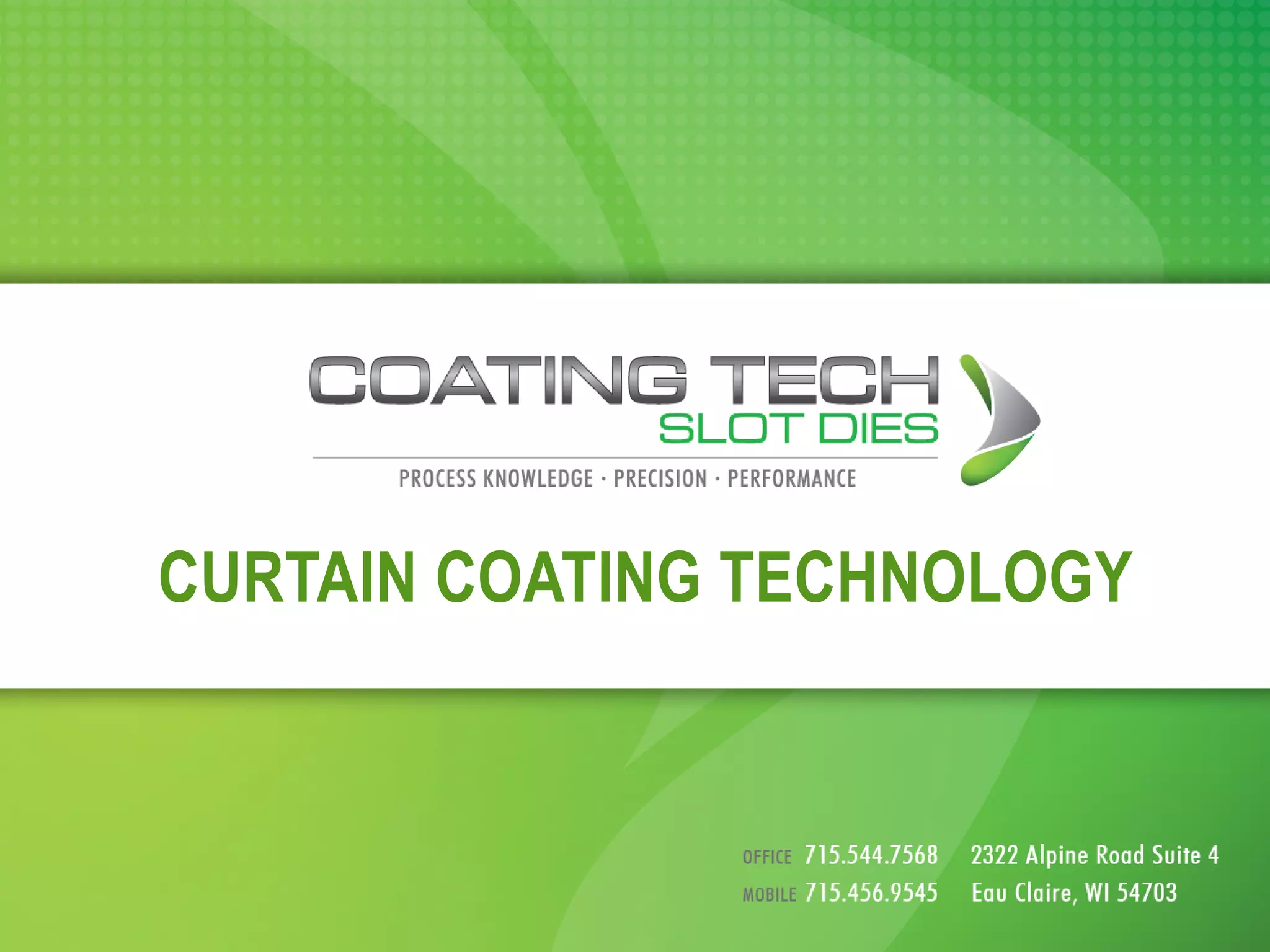 Curtain Coating Technology | PDF