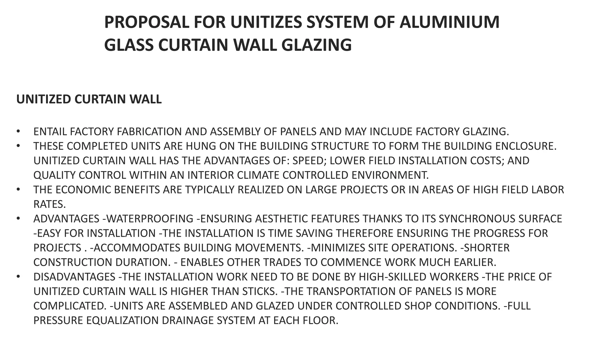 Curtain glazing presentation | PPTX