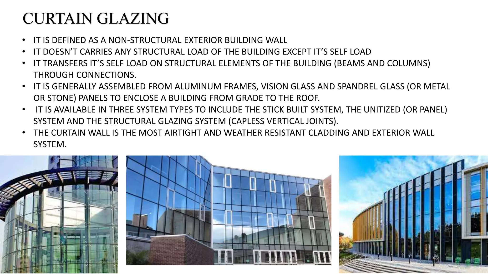 Curtain glazing presentation | PPTX