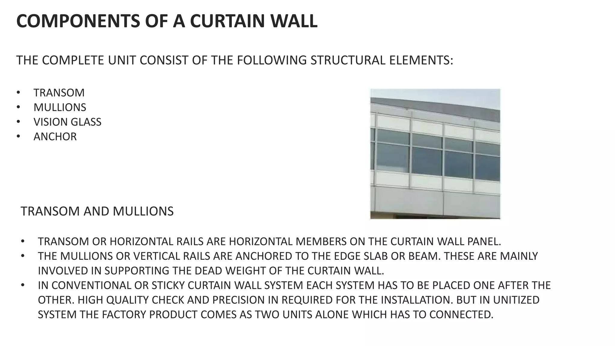 Curtain glazing presentation | PPTX