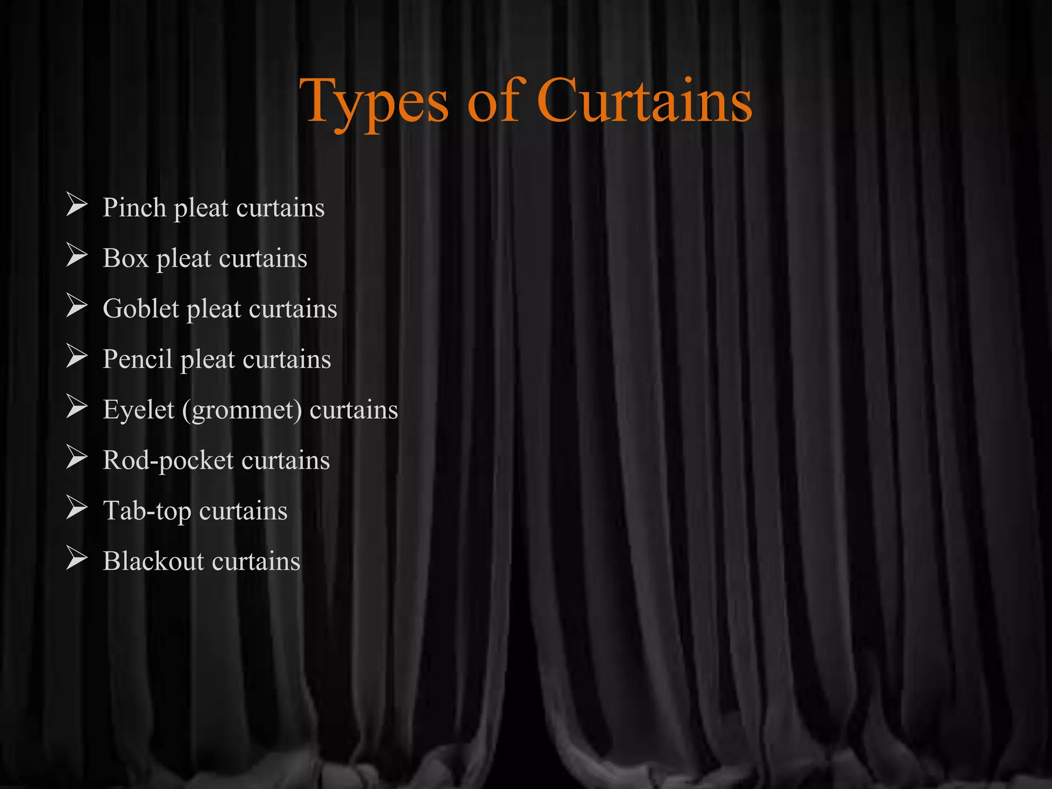 Curtains | PPTX