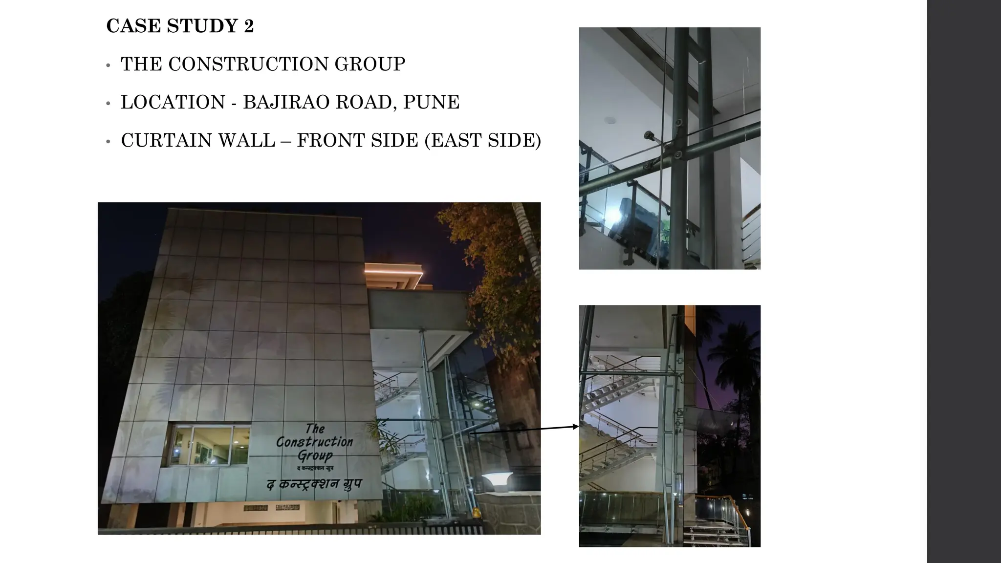 CURTAIN WALL CASE STUDY OF CLAI WORLD AND THE CONSTRUCTION GROUP ,TILAK ...