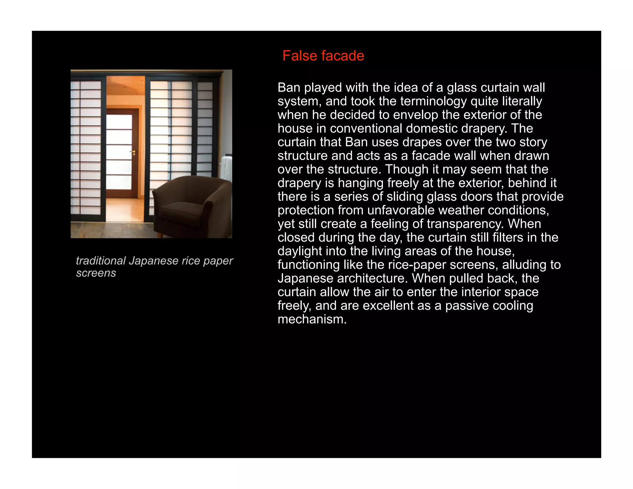 Curtain wall house, Shigeru Ban | PDF