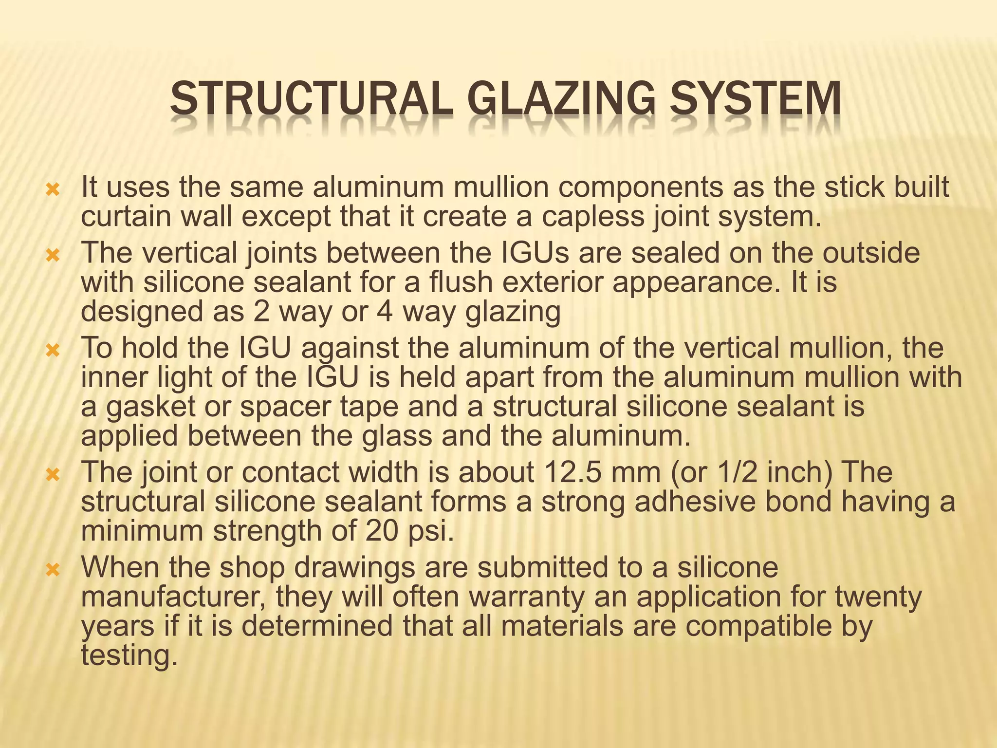 Curtain wall introduction & requirements | PPTX