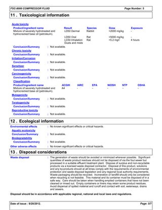 Curtislubeplus fsc-8000_ | PDF | First Aid | Injuries