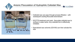 TREATING COLLOIDAL IRON & WAX IN WET SHALE GAS BRINE PRODUCTION | PPTX