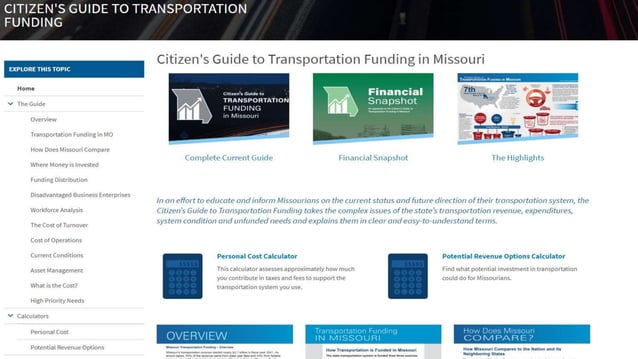 MoDOT's Planning Framework | PPT