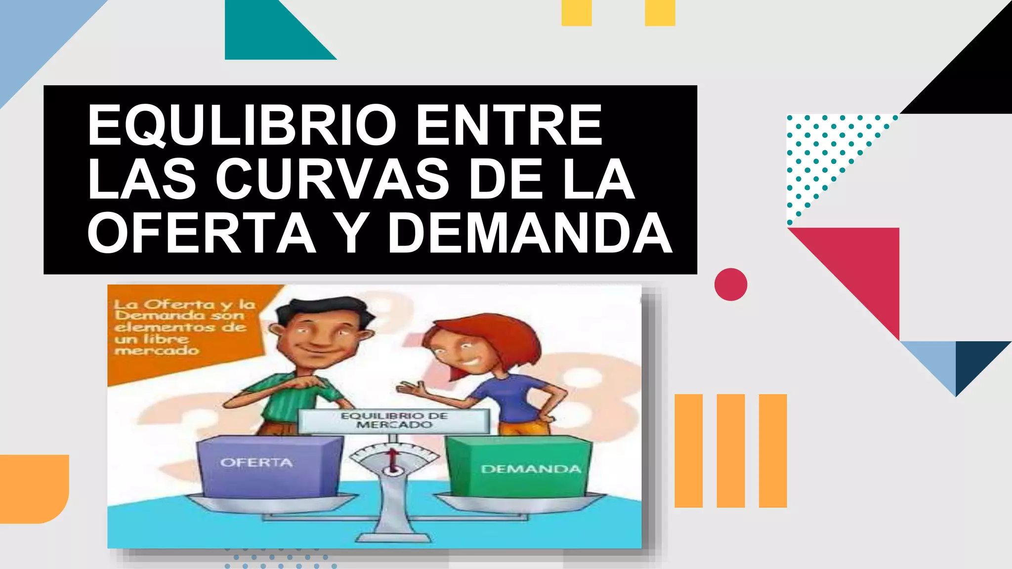 Curva de oferta y demanda equilibrio entre las curvas de la oferta y ...