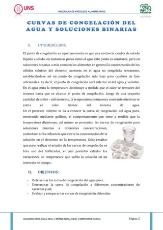Curvas de congelacion de agua y soluciones binarias (recuperado) | PDF
