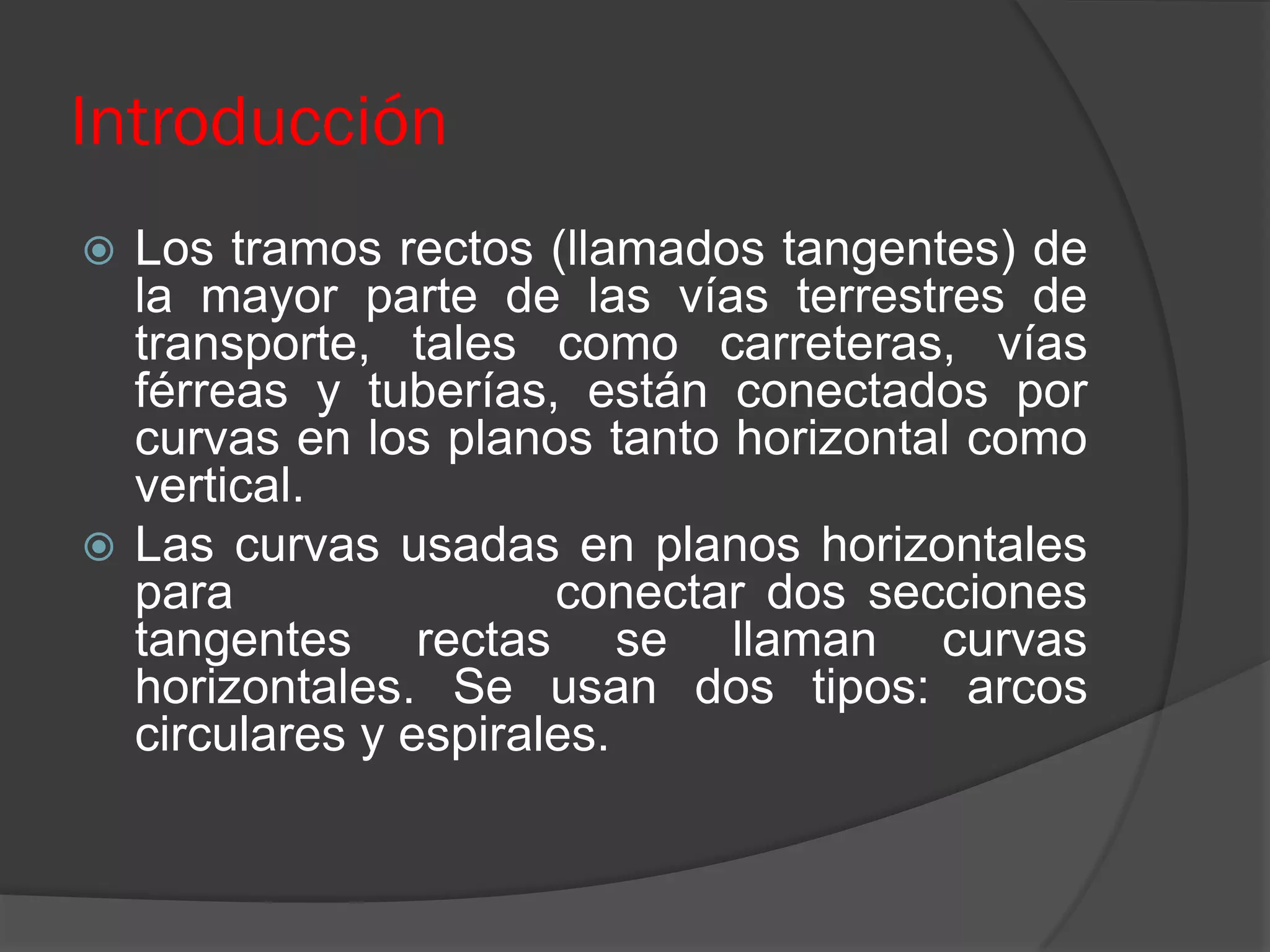 Curvas horizontaales | PPTX
