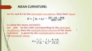 Curvature and its types | PPTX