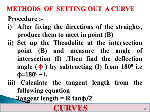 Curves and there application in Survey | PPTX
