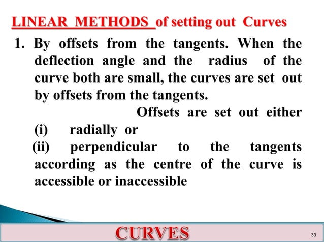 Curves and there application in Survey | PPTX