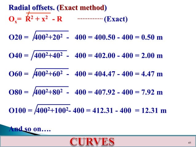 Curves and there application in Survey | PPTX