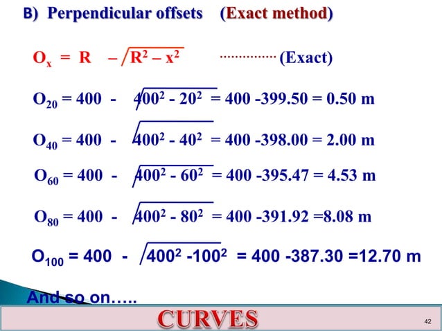 Curves and there application in Survey | PPTX