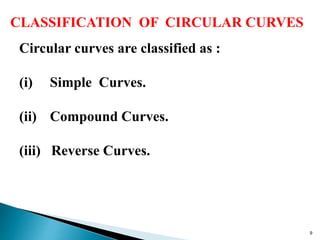 Curves and there application in Survey | PPTX