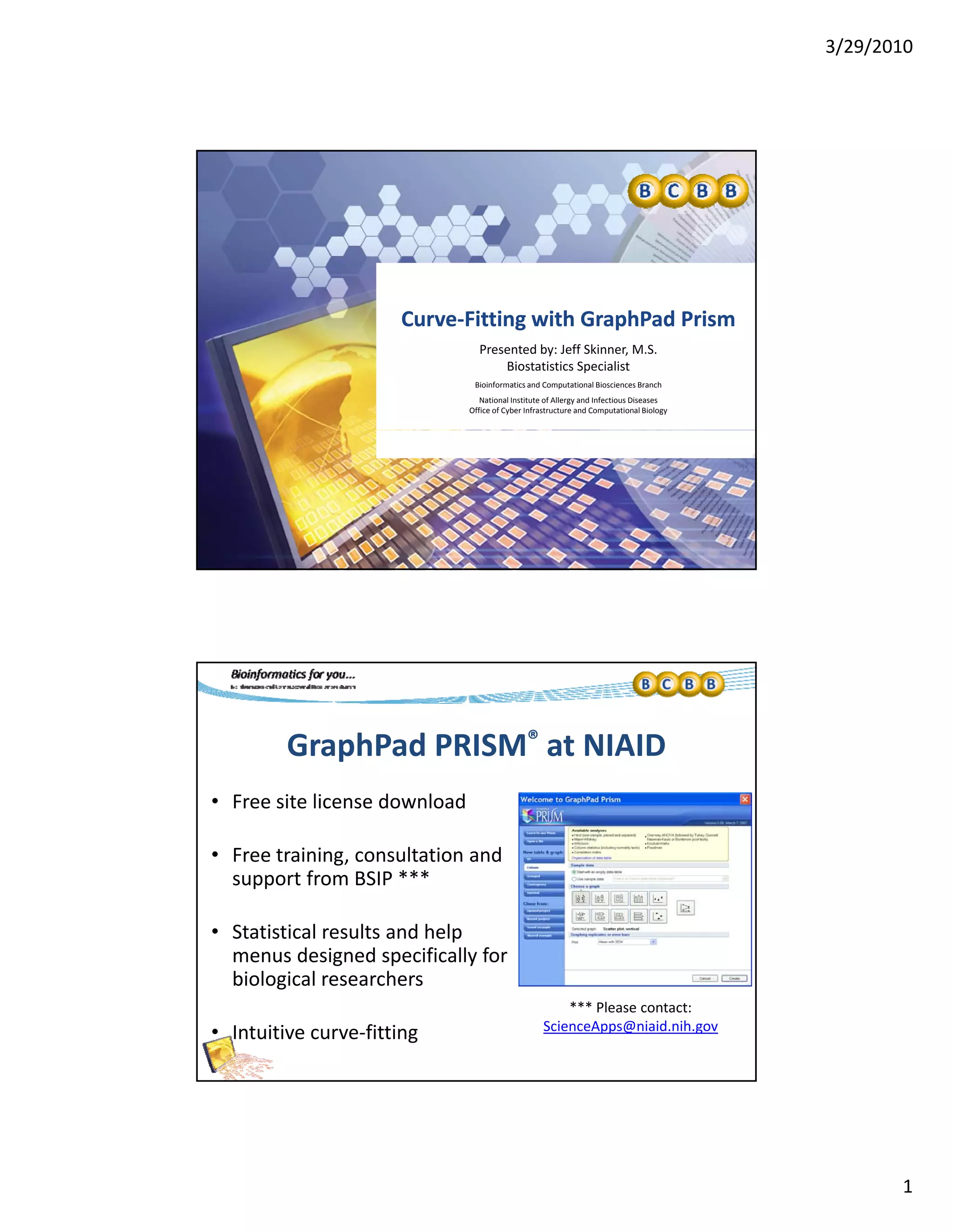 Graphpad Prism Curve Fitting Pdf Physics Science