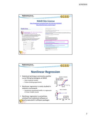 GraphPad Prism: Curve fitting | PDF