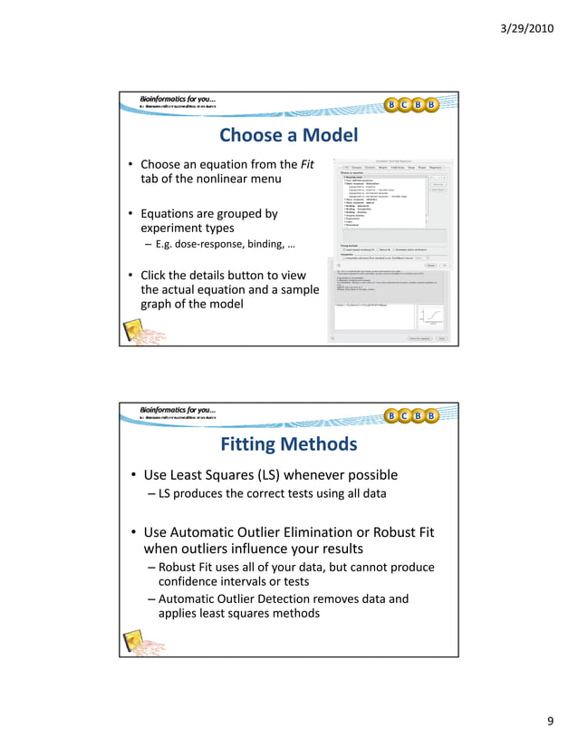 GraphPad Prism: Curve fitting | PDF | Physics | Science