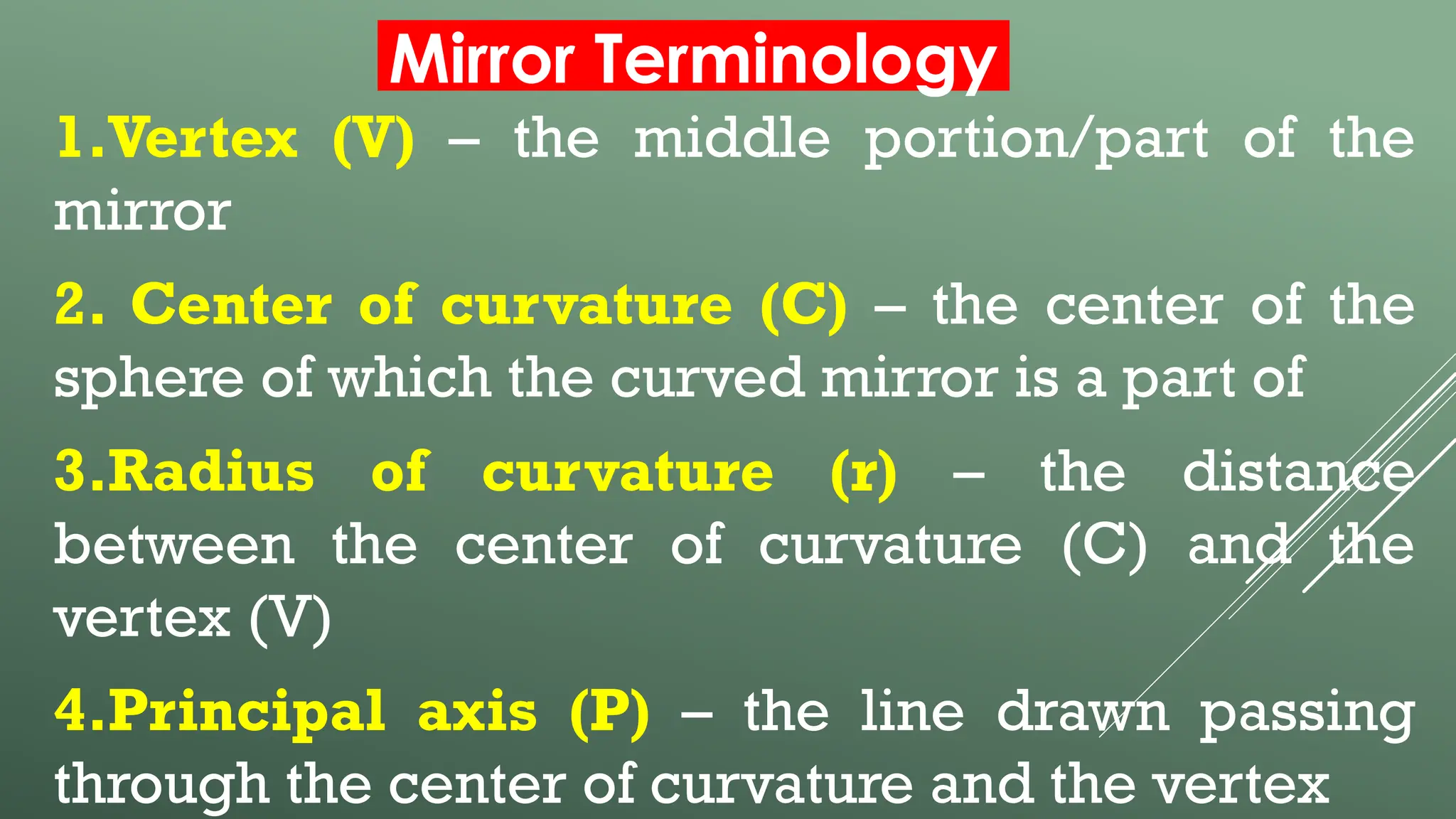 CURVED MIRROR POWERPOINT PRESENTATION-Gr.10