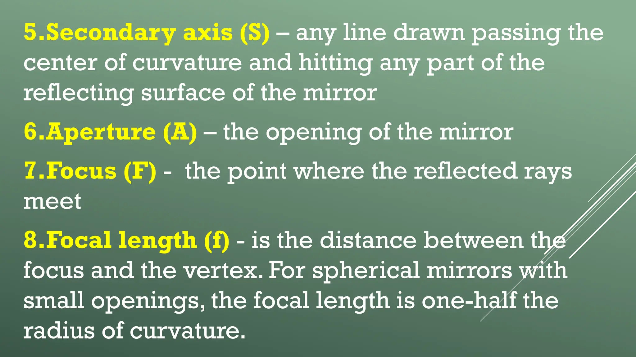 CURVED MIRROR POWERPOINT PRESENTATION-Gr.10