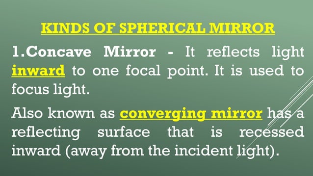 CURVED MIRROR POWERPOINT PRESENTATION-Gr.10