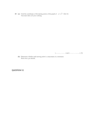 CURVED GRAPHS (2) IGCSE MATHEMATICS PRACTICE pdf | PDF