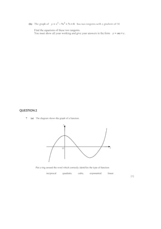 CURVED GRAPHS (2) IGCSE MATHEMATICS PRACTICE pdf | PDF
